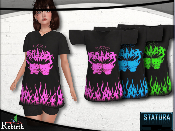 Second Life Marketplace Outfit Kitty Rebirth